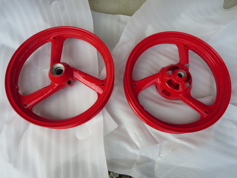 前後ホイール組立て : '85 TZR250 1KT 不動車から始めたレストア日誌