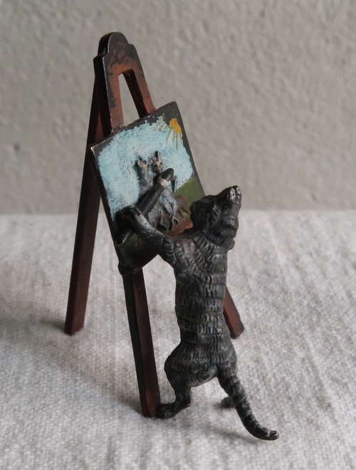 猫のヴィエナ ・ブロンズ(参考商品) : 満月アンティーク 猫のヴィエナ ・ブロンズ(参考商品) : 満月アンティーク
