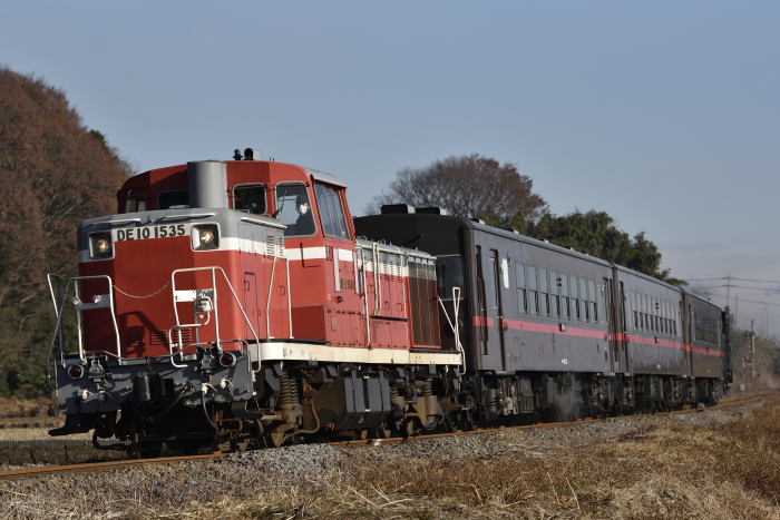 真岡鐵道 DE10＋50系＋C12 寺内首振り : 鉄路カレンダー