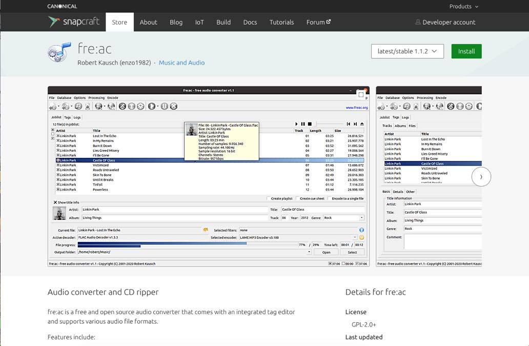 fre:ac〜Linux最強？の音楽CDリッパー : 黄色い電車に乗せて…