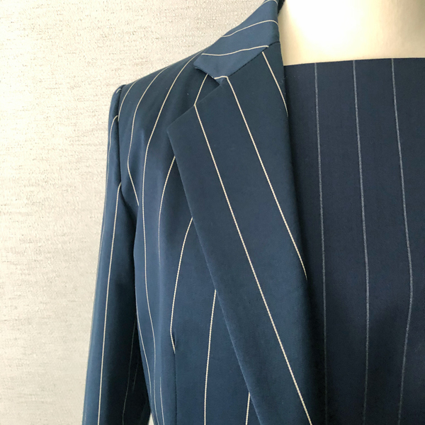 muccoが着ました！madameH CLOSETネイビーピンストライプシリーズ④ : ケチケチ贅沢日記