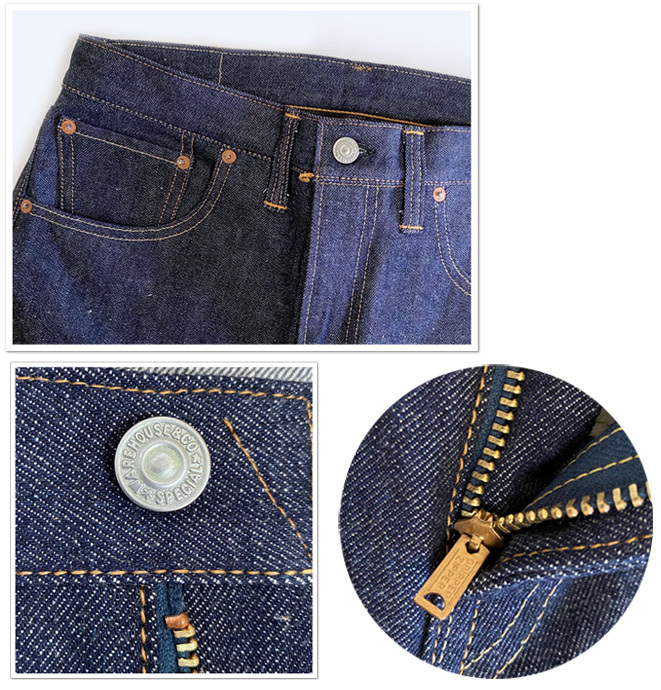 ウエアハウス 1000ZXX Dead Stock Blue ジッパーフライ : a ウエアハウス 1000ZXX Dead Stock Blue ジッパーフライ : a