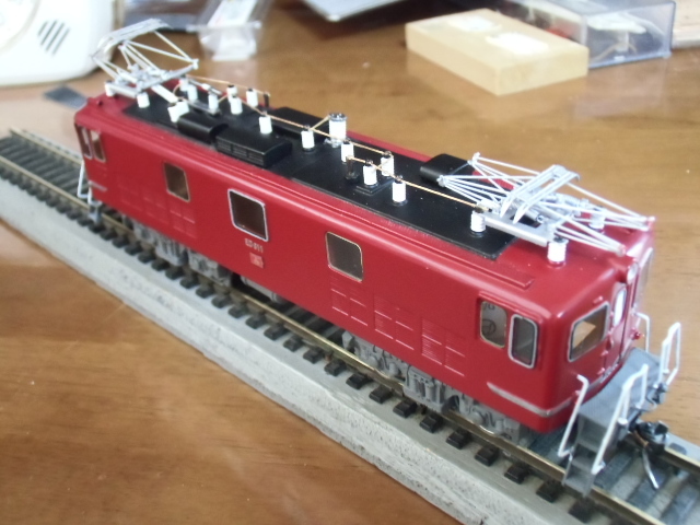 16番カワイモデルED91パンタグラフ交換、屋上機器・配線取付 : 新湘南電鐵 横濱工廠3