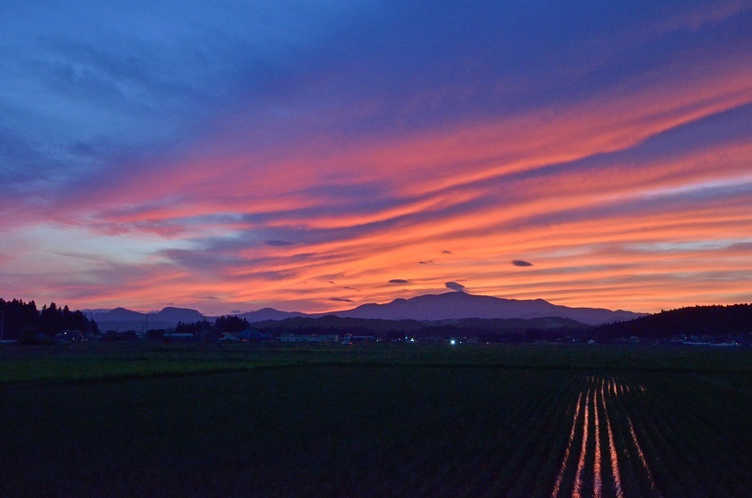 栗駒山の夕焼け : 栗駒山の里だより