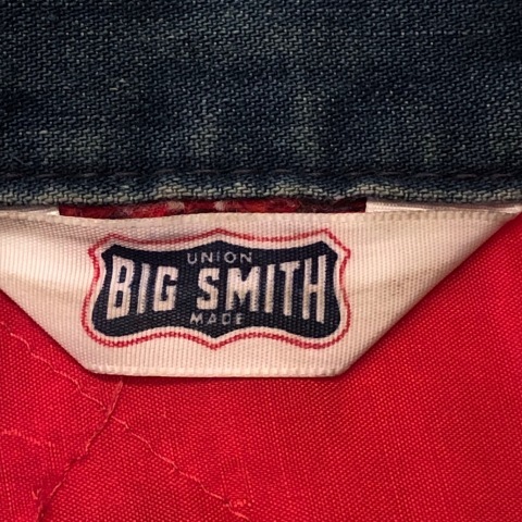 1970s " BIG SMITH - 三角ループタグ - MADE IN U.S.A - " - QUILTING RED liner ...