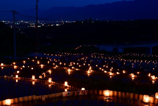 棚田ロウソク祭り 2022.6.12 甲斐市亀沢 : 甲州斎写楽写真館
