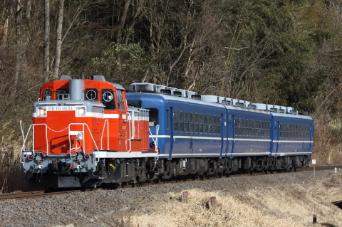 DE10＋12系「水郡線復旧記念感謝」号試運転 : YOの撮影日記