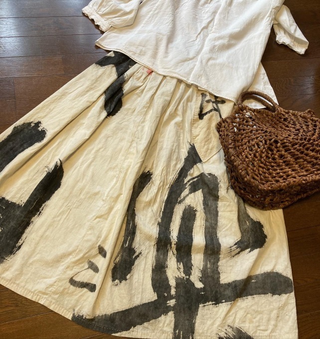 奉納旗で、スカートを作りました : おはりばこ