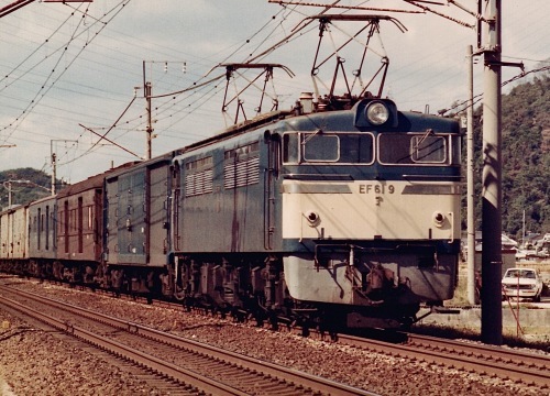 EF61 荷物列車。 : 1980年代撮り鉄