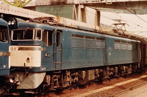 EF61 荷物列車。 : 1980年代撮り鉄