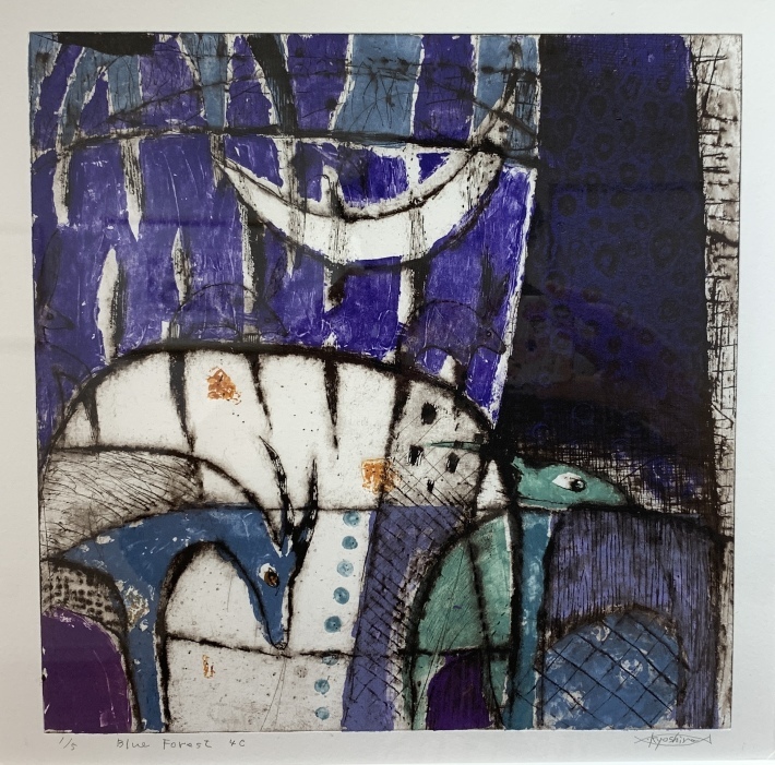 現代女流版画展へ行って来ました♪ : ミシン刺繍オリジナルデータ制作♪ 笑顔で手作り