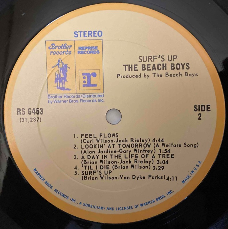 The Beach Boys その9 Surf's Up : アナログレコード巡礼の旅